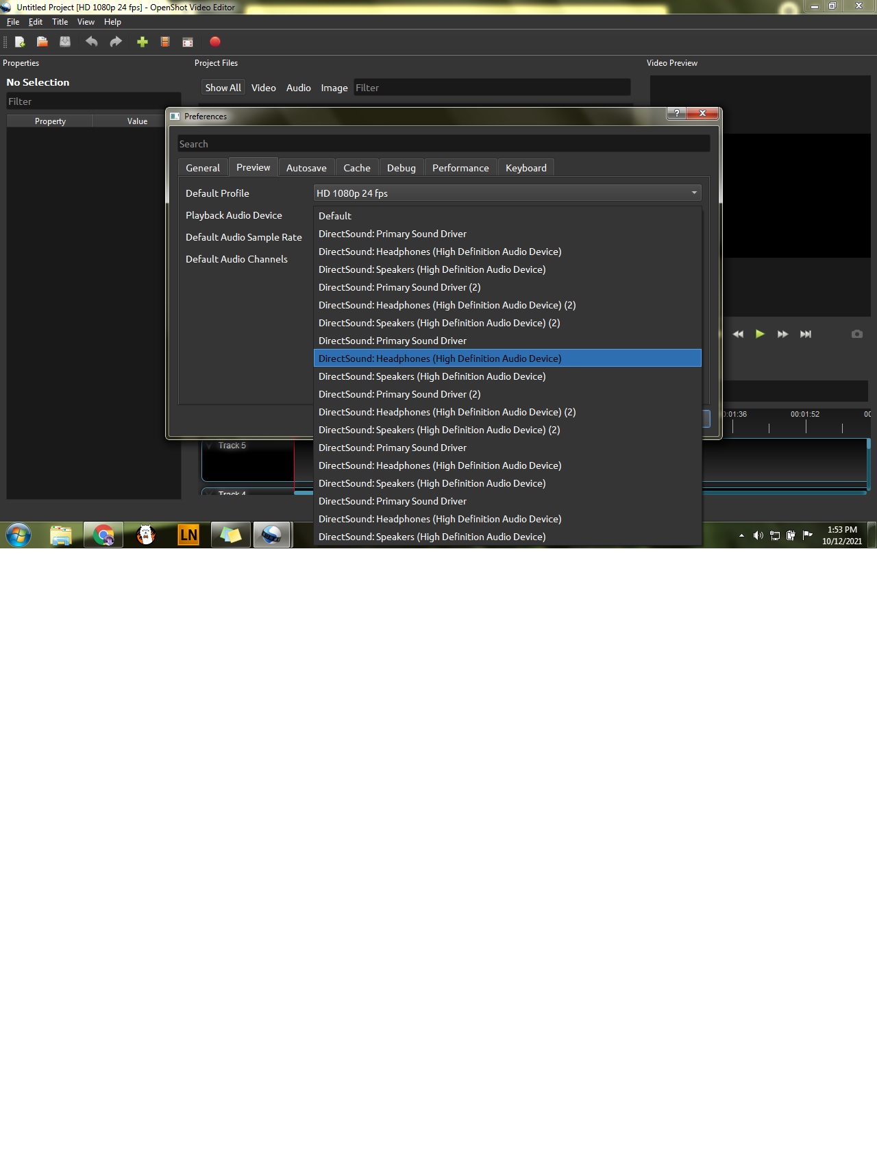 Windows Audio Option Missing From Playback · Issue #4481 · OpenShot/openshot-qt · GitHub
