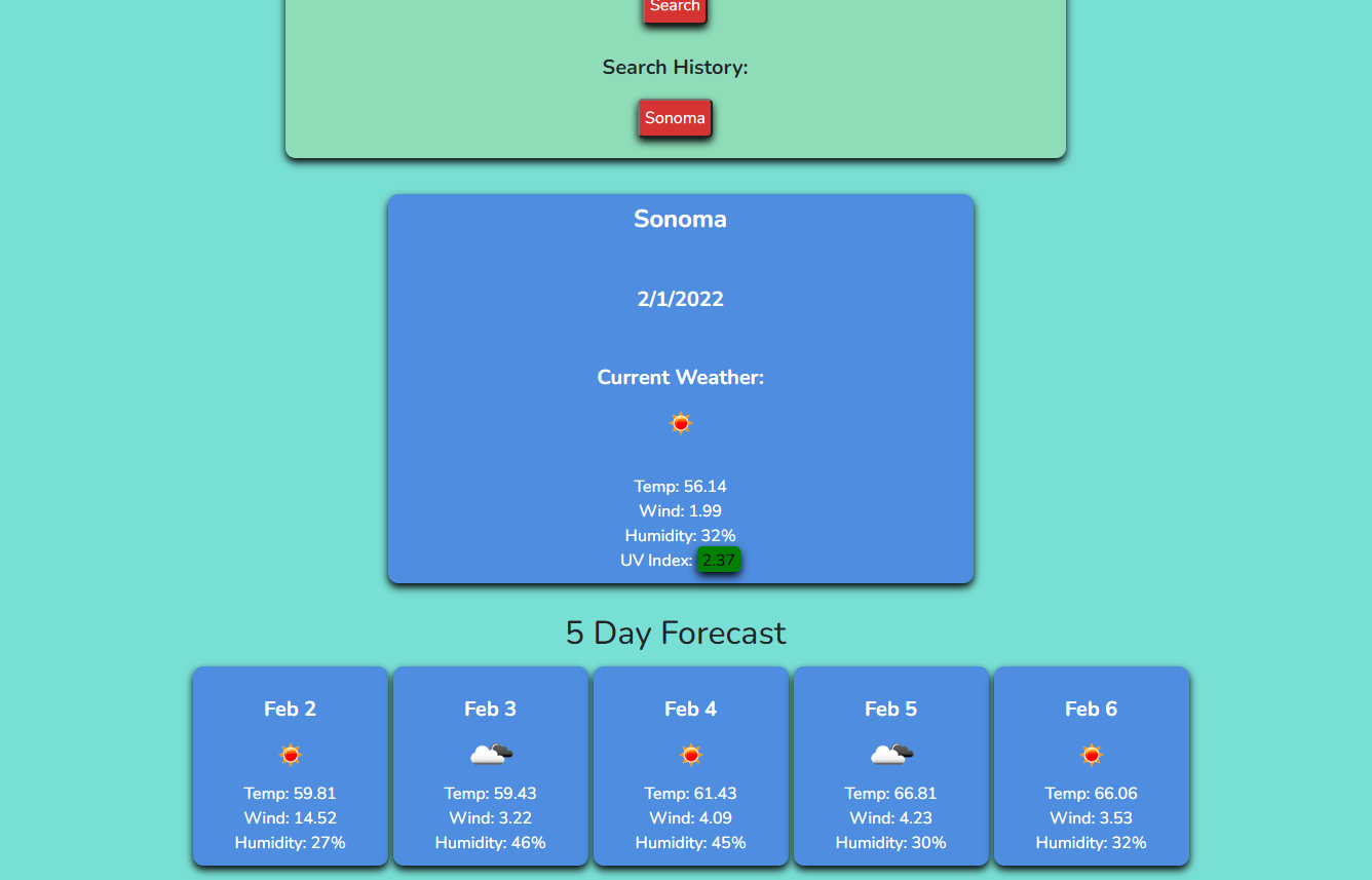 GitHub - Jo37973/Weather-Dashboard