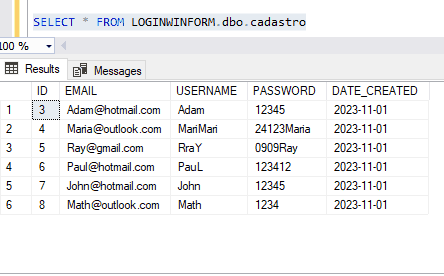 GitHub - DiasMath/LoginRegistrationForm: Projeto de Login com Windows Forms e SQL Server.