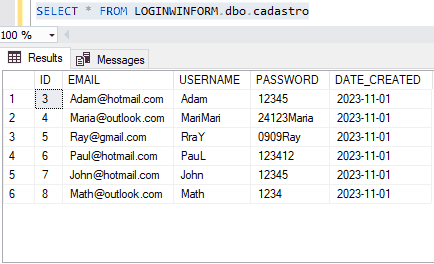 GitHub - DiasMath/LoginRegistrationForm: Projeto de Login com Windows Forms e SQL Server.