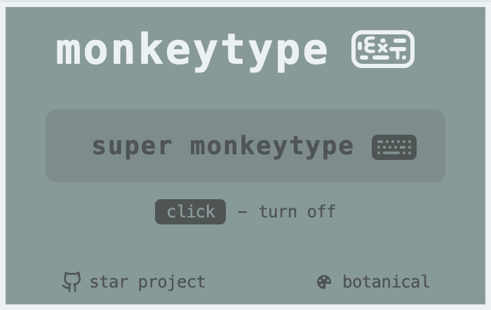 GitHub - ridemountainpig/monkeytype-chrome-extension: Let you type more faster and accurate in ...