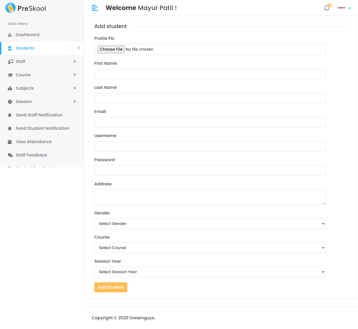 GitHub - MayurPatil98/Student-Management-System-In-Django: Student ...