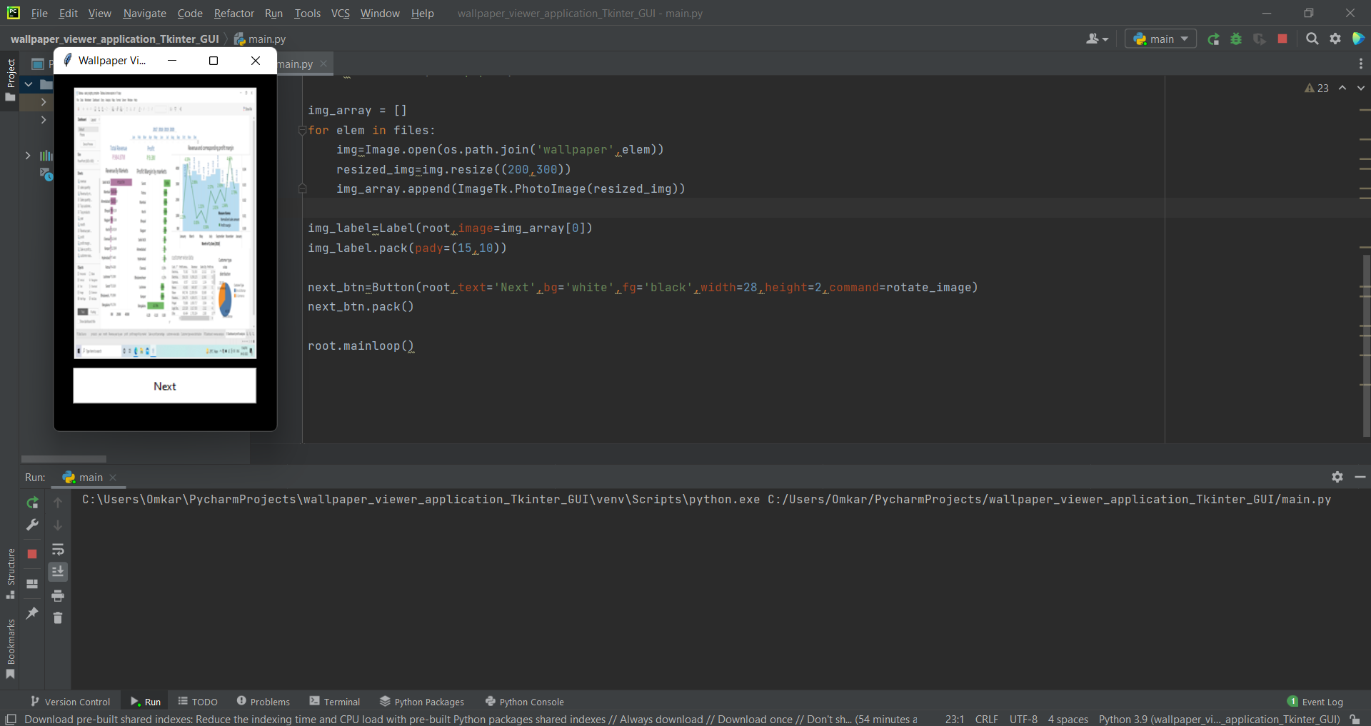 GitHub - omkar123katare/wallpaper_viewer_application_GUI_Tkinter