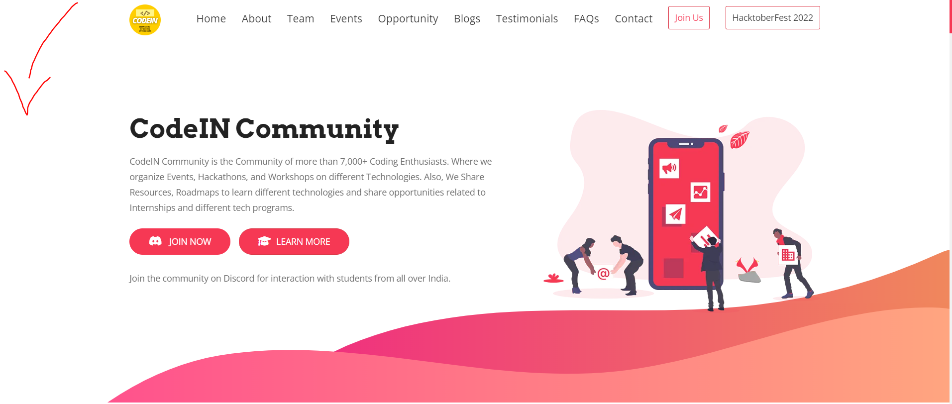 unused space · Issue #378 · SauravMukherjee44/CodeIN-Community-Website · GitHub