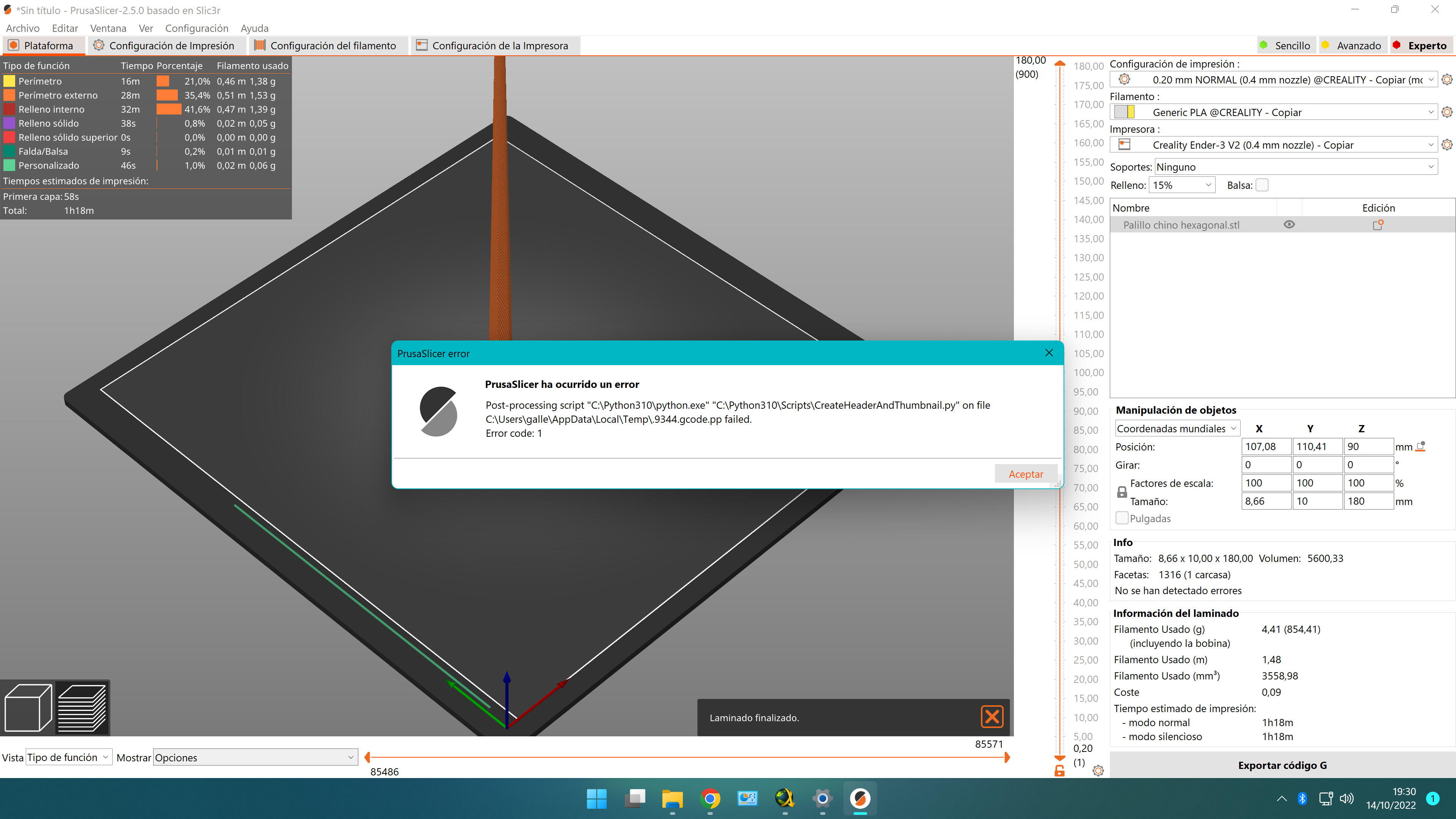 problemas con la previsualizacion · Issue #444 · mriscoc/Ender3V2S1 · GitHub