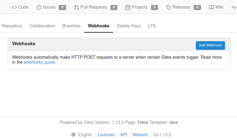 Could not setup repo: Error: Request failed with status code 500 (Gitea) · Issue #16 · metroline ...