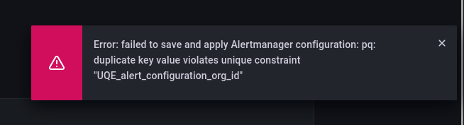 Database migration fails when going from 8.5.9 to 9.4.2 due to unified alerting · Issue #64191 ...