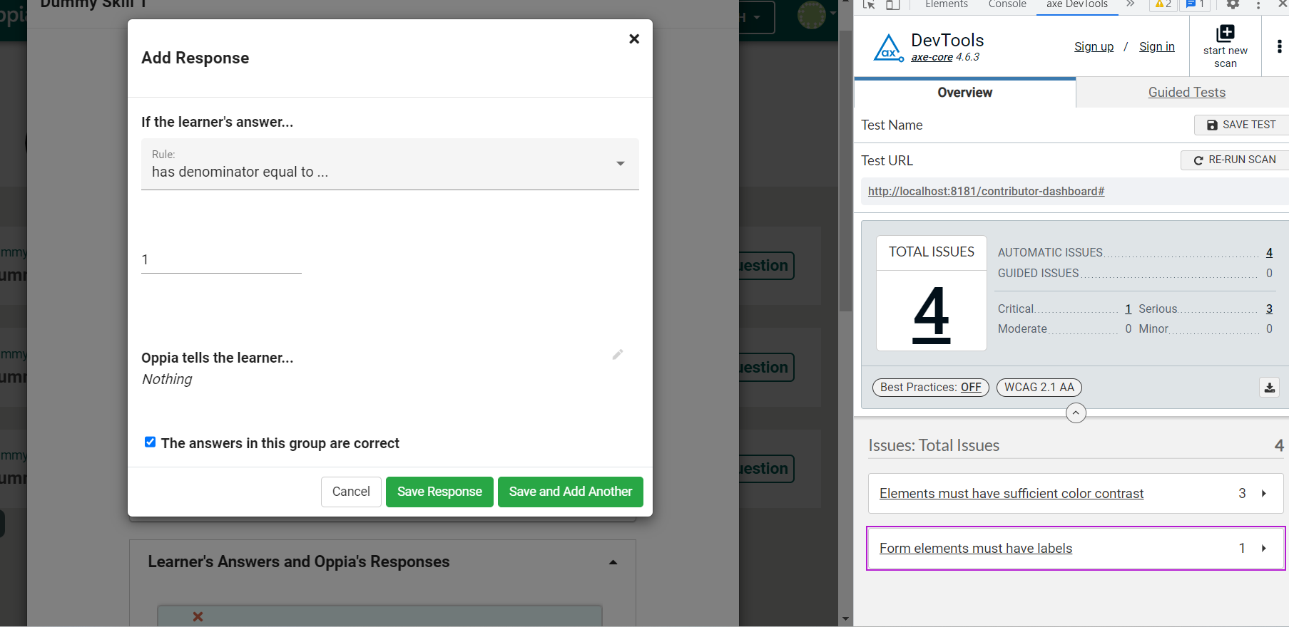 [BUG]: Form elements must have labels · Issue #17072 · oppia/oppia · GitHub