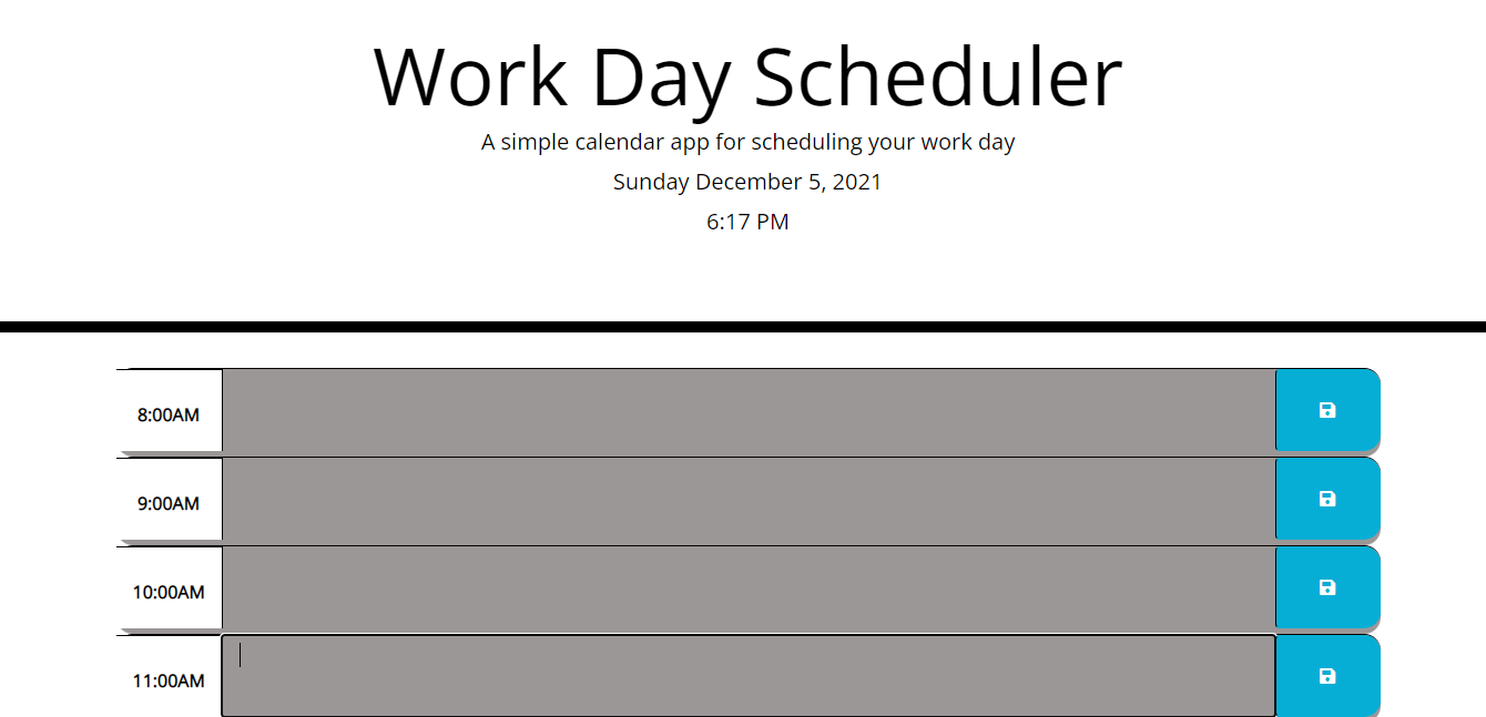 GitHub - amuldrow/Workday-Scheduler