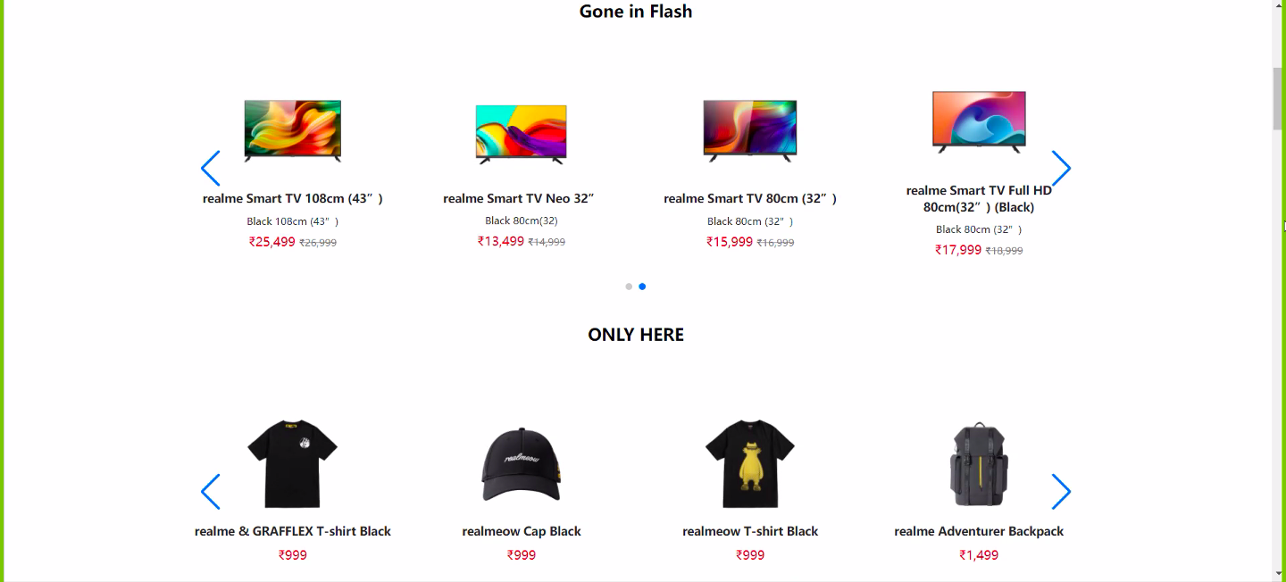 Github Neha 081 Realme Clone We Clone The Website Realme As Our