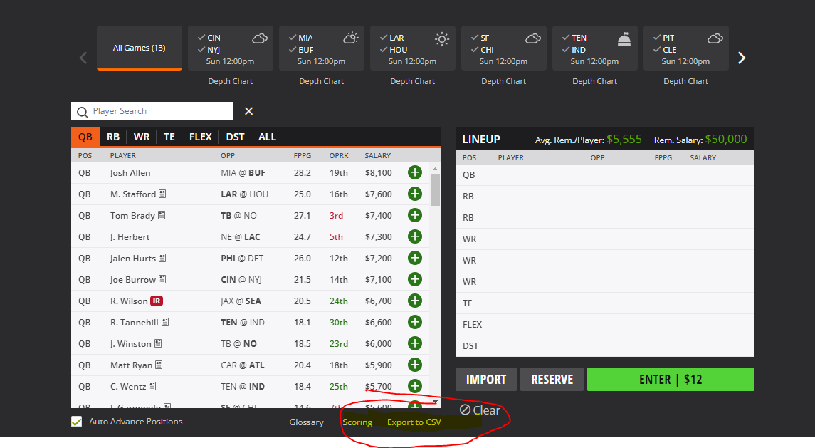 Need Help Getting Started · Issue #317 · DimaKudosh/pydfs-lineup-optimizer · GitHub