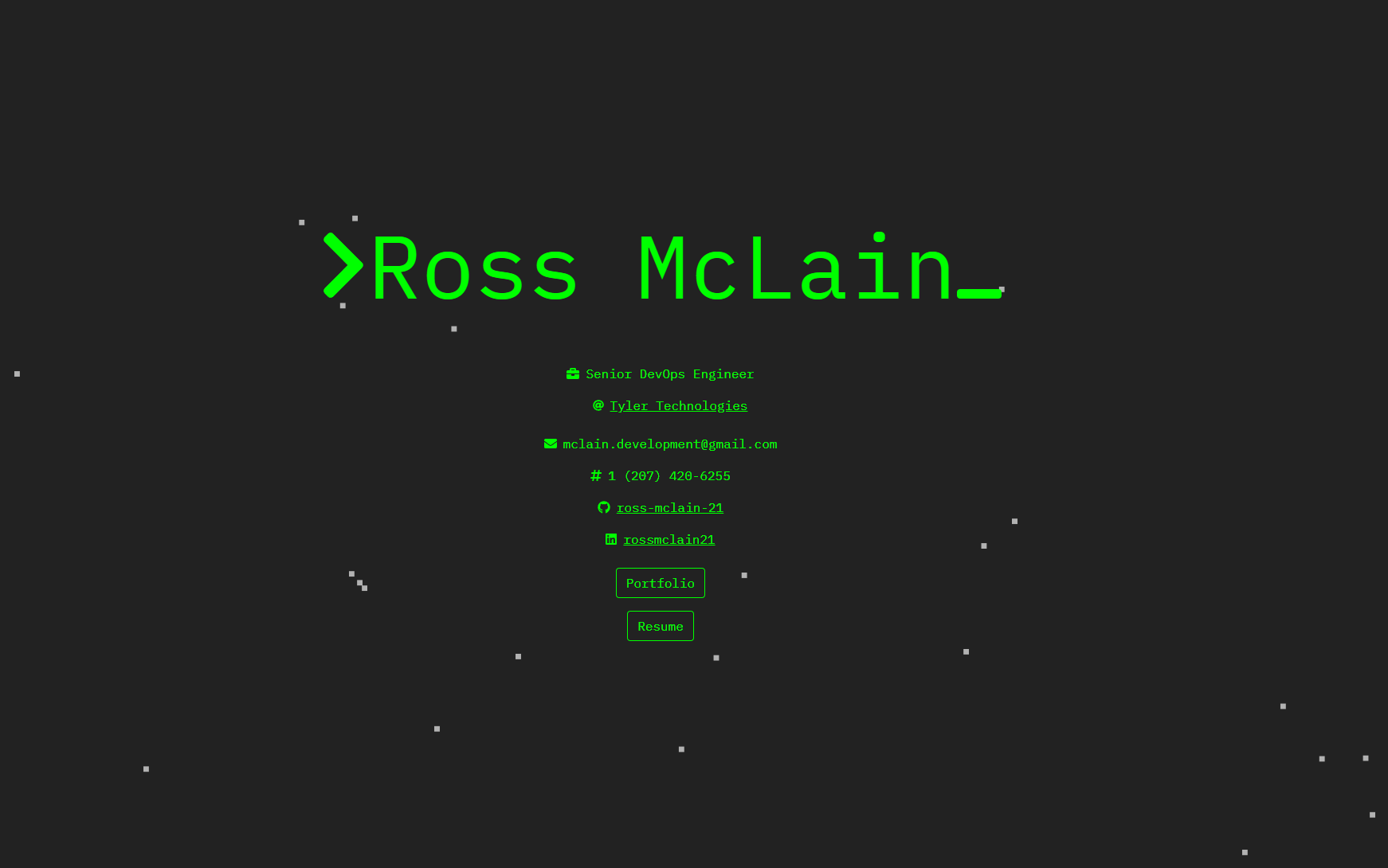 GitHub - ross-mclain-21/rm-react-dashboard-app: My new and recreated personal website created ...