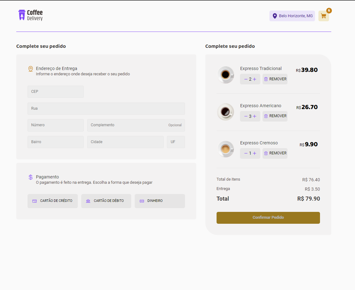 GitHub - afchamis21/RocketCoffee: Projeto de estudo criado na trilha de React.js do curso Ignite ...