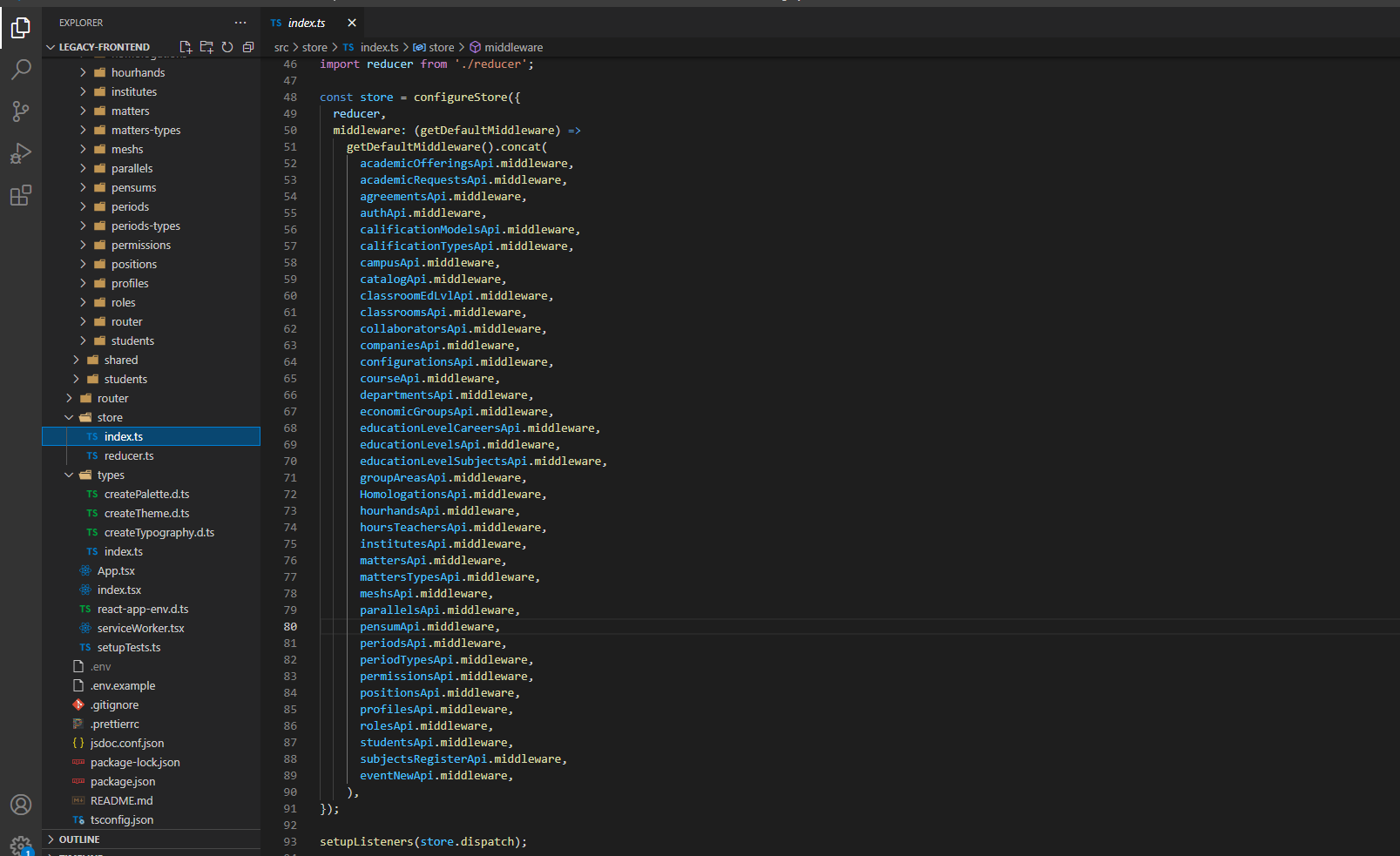 Middlware limit register · Issue #1766 · reduxjs/redux-toolkit · GitHub