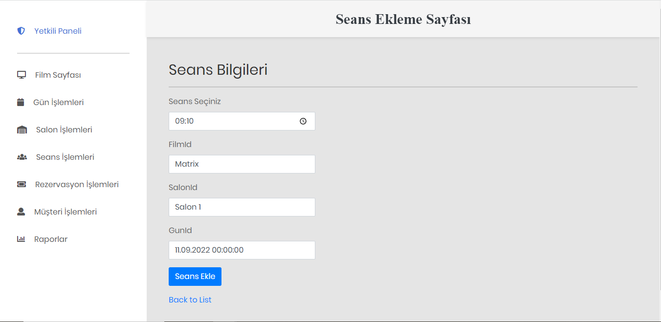 GitHub - Bayramtatl/SinemaOtomasyonu-.Net-Projesi: Personellerin sisteme gün ve seans bazlı film ...