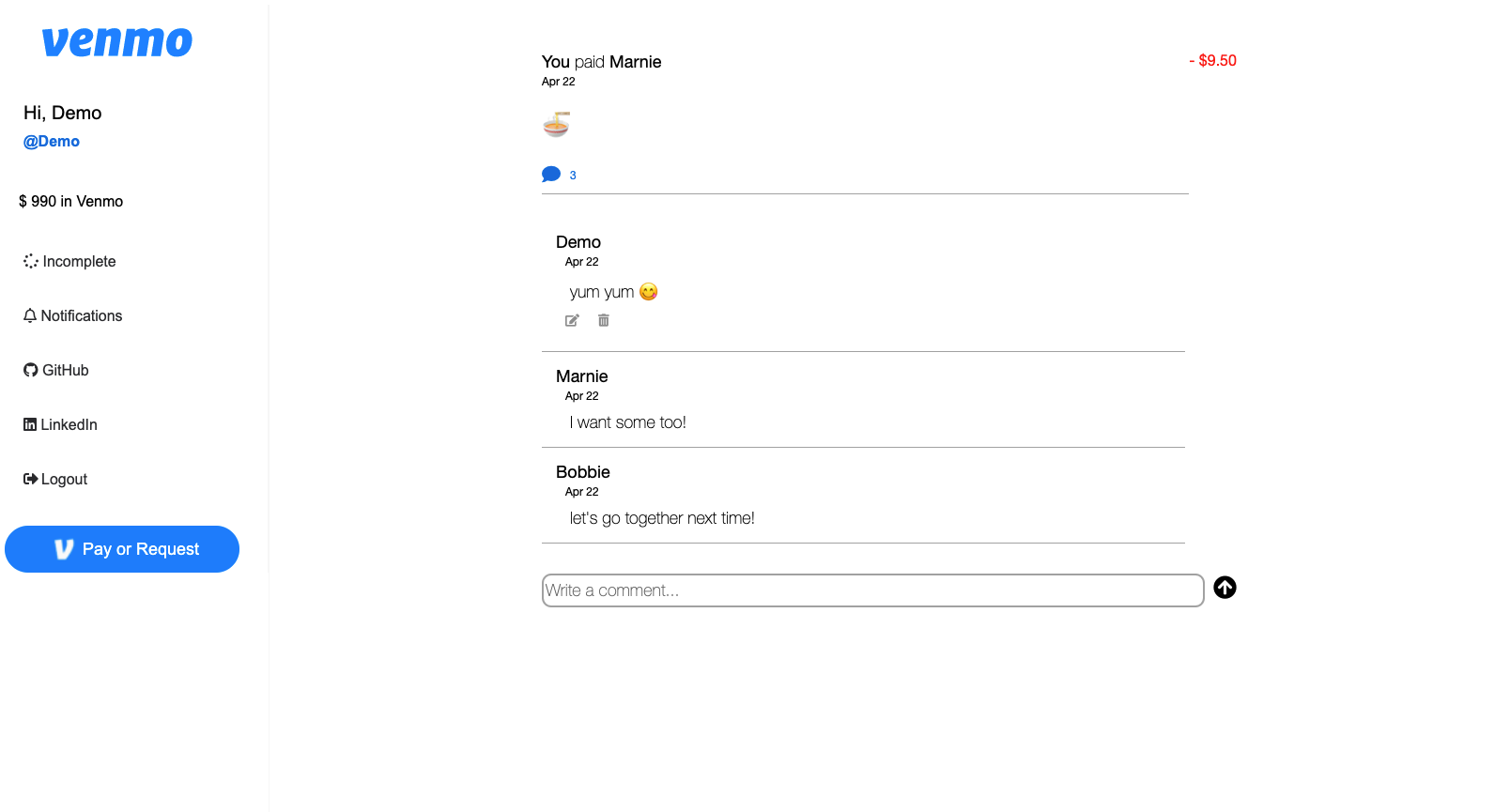 GitHub - Succexxx/venmo-clone-1
