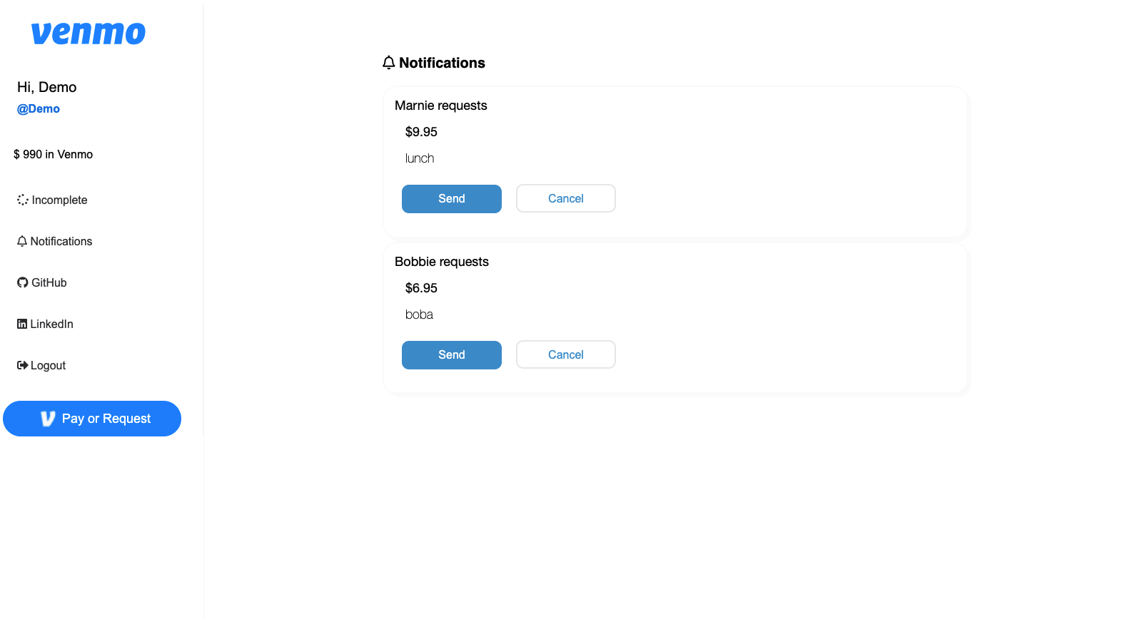 GitHub - jonathancchsu/venmo-clone