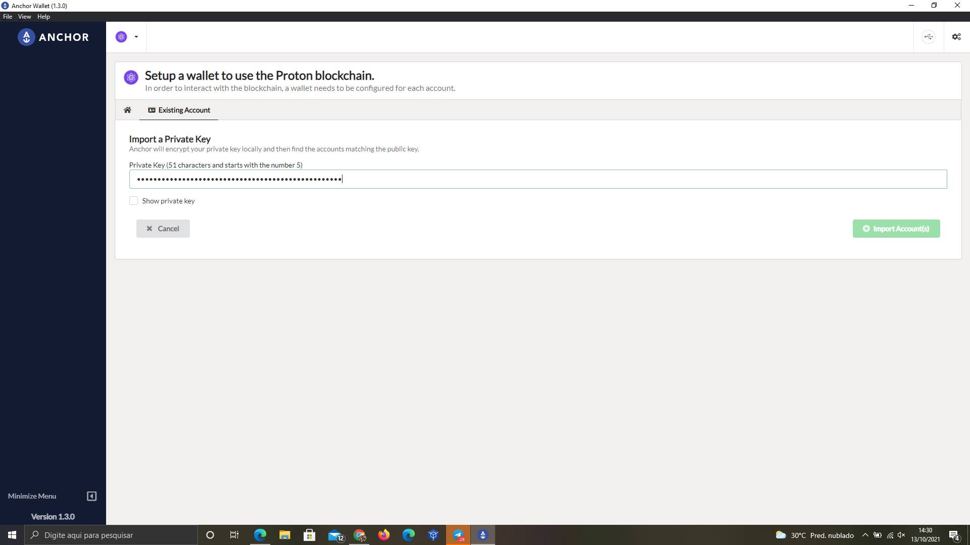 Can´t import proton private key · Issue #1194 · greymass/anchor · GitHub
