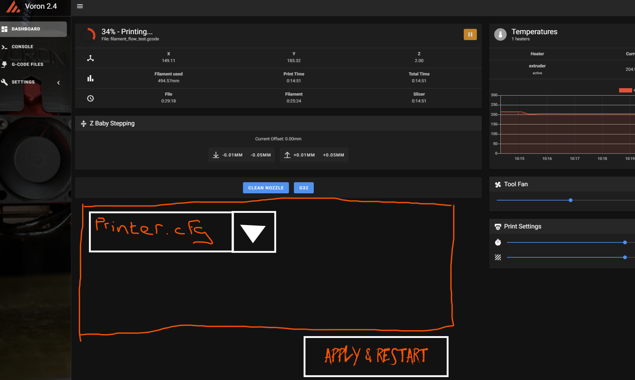 [FR] Make printer.cfg editable in panel in dashboard. · Issue #119 · mainsail-crew/mainsail · GitHub