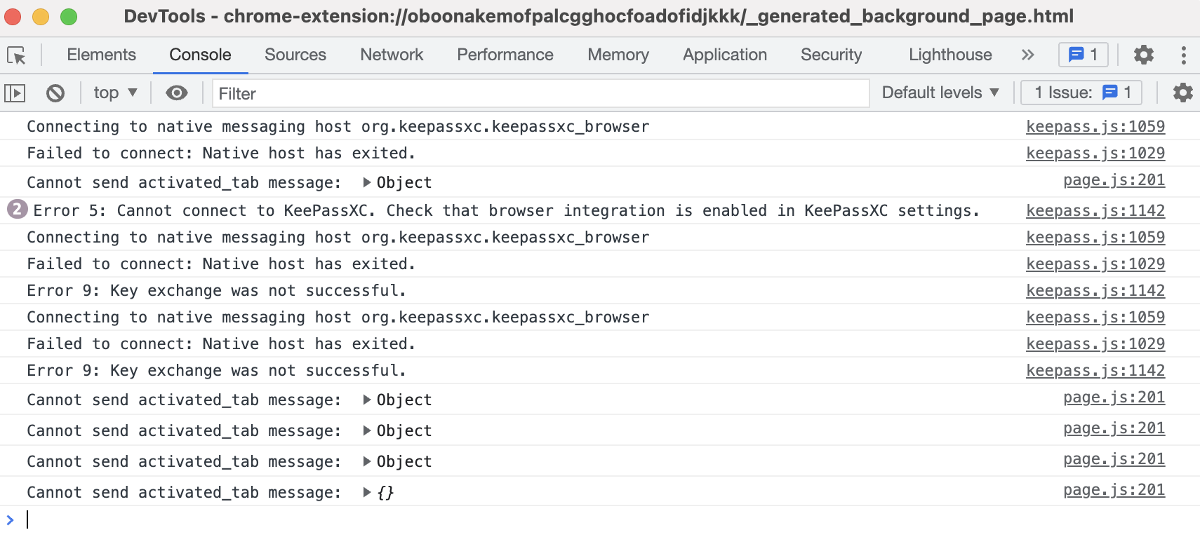 Unable to connect to KeePassXC-Browser · Issue #1559 · keepassxreboot/keepassxc · GitHub