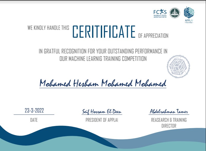 GitHub - Memohacker/Certificate-Machine-learning