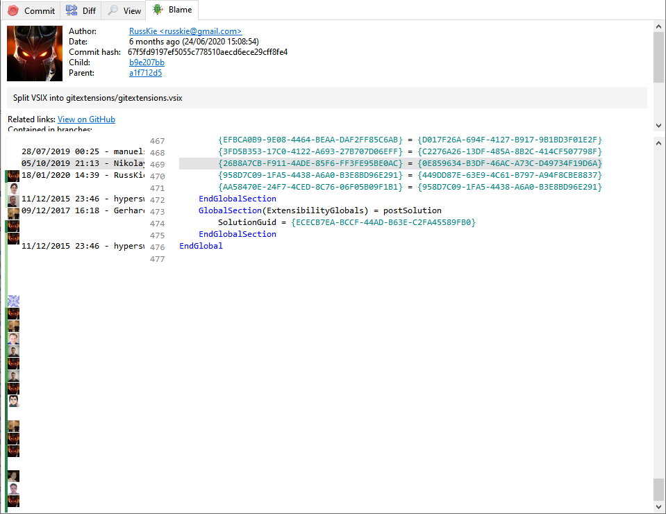 Avatars in blame viewer are misaligned · Issue #8684 · gitextensions/gitextensions · GitHub