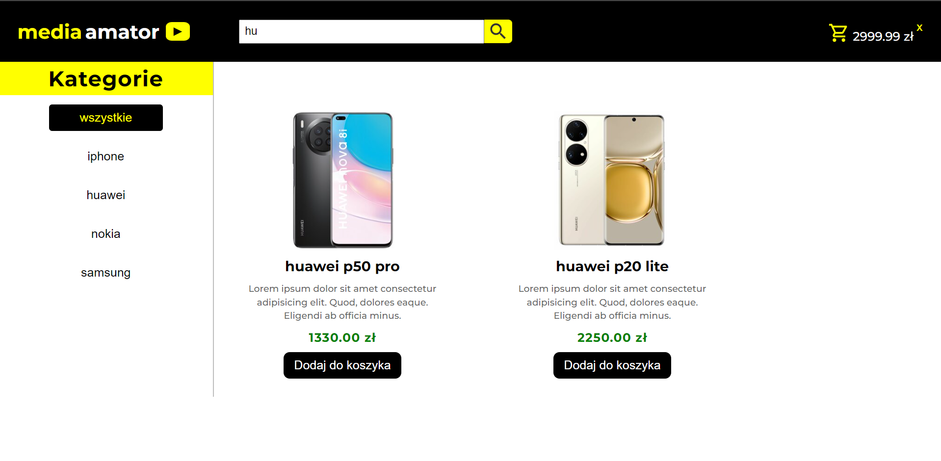 GitHub - Selwat/mediaexpert: Electronics store website