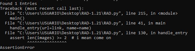 Assertion error · Issue #1 · Nighmared/RAD · GitHub