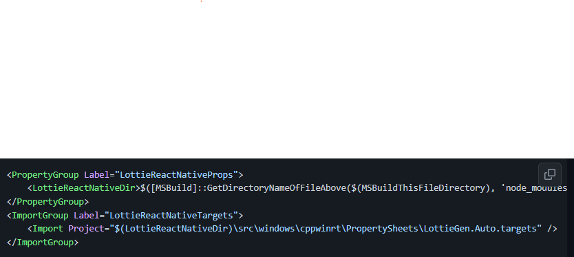 Windows Problem Installing Lottie On Rnw · Issue 964 · Lottie React Nativelottie React 