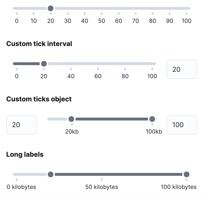 [EuiRange] Add custom tick interval example with no linear interval · Issue #6307 · elastic/eui ...