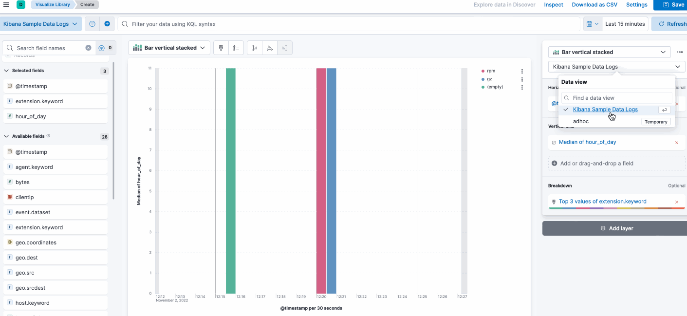 Lens When A Runtime Field Is Used In A Configuration Switching To Adhoc Dataview Will Throw An 2038