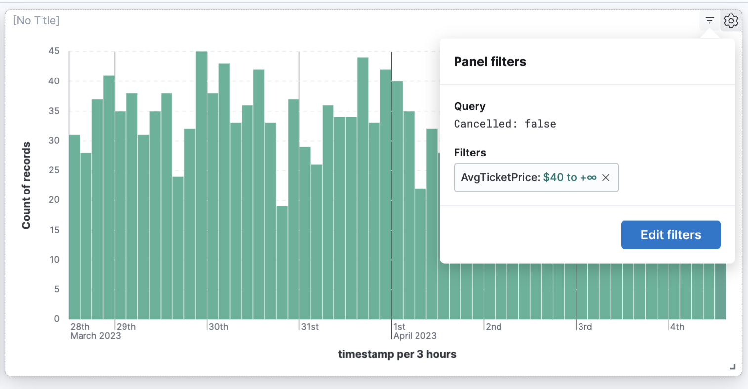 [Lens][Dashboard] Move embedded/panel filters into the new visualization modifier popup · Issue ...