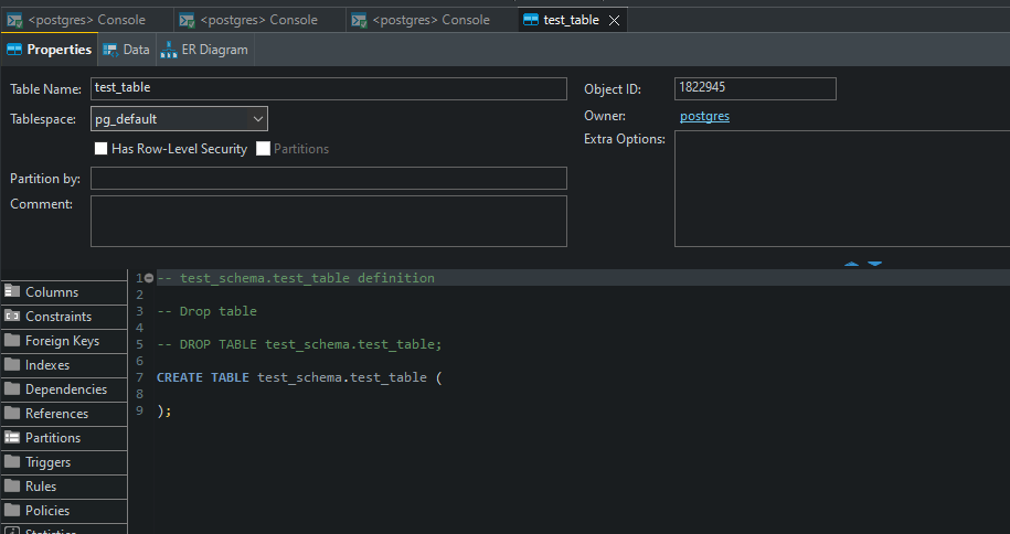 Postgresql Doubling Tables In Database Navigator If There Are Multiple Generated Columns 