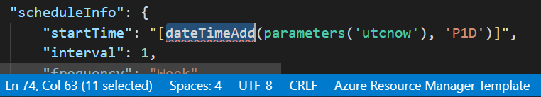dateTimeAdd function not recognized · Issue #636 · microsoft/vscode-azurearmtools · GitHub