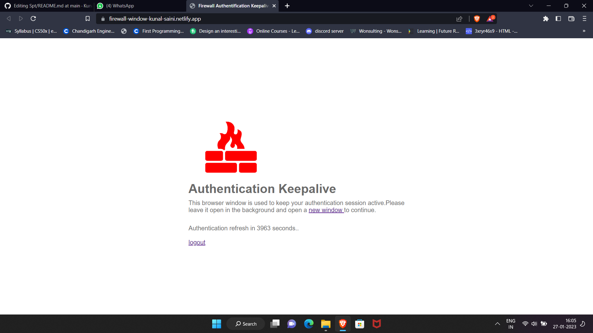 GitHub - Kunal-Saini-22/Firewall-Authentication-window-clone: I cloned my college firewall ...