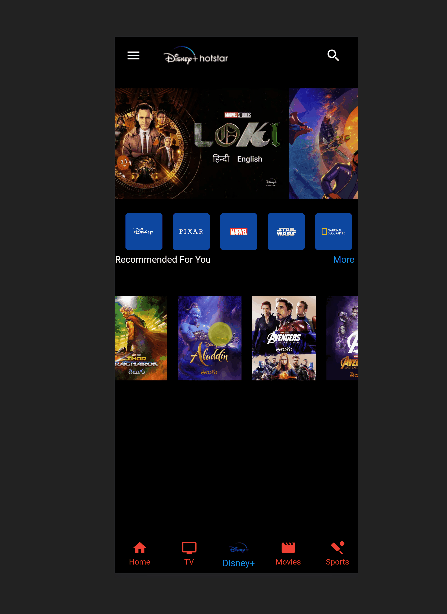 GitHub - srinathv2/disney-hotstar_clone