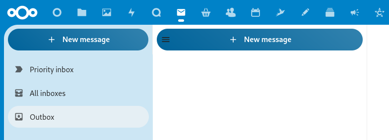 New Message Button In A Left Sidebar Is Cut Off And Has A Duplicate On Mail List Sidebar 5885