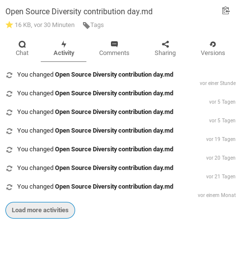 Activity list in sidebar requires people to click to load more activity · Issue #398 · nextcloud ...