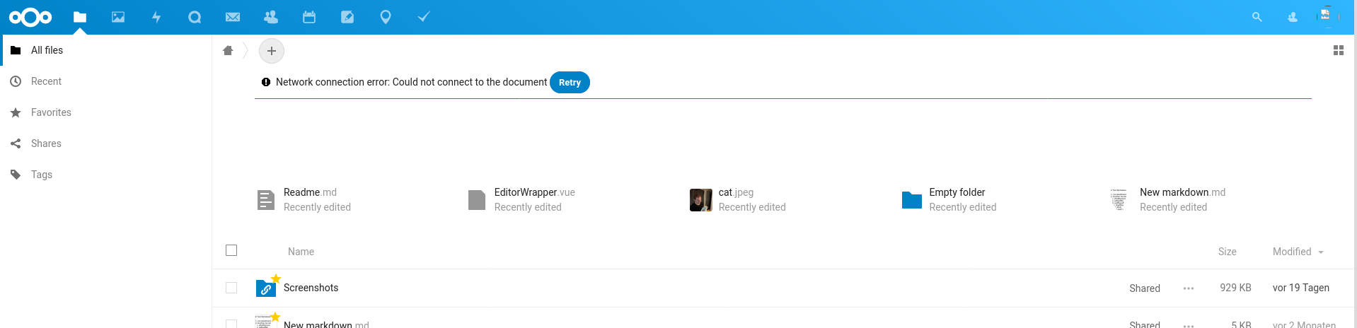 Error view on inactive tabs · Issue #501 · nextcloud/text · GitHub