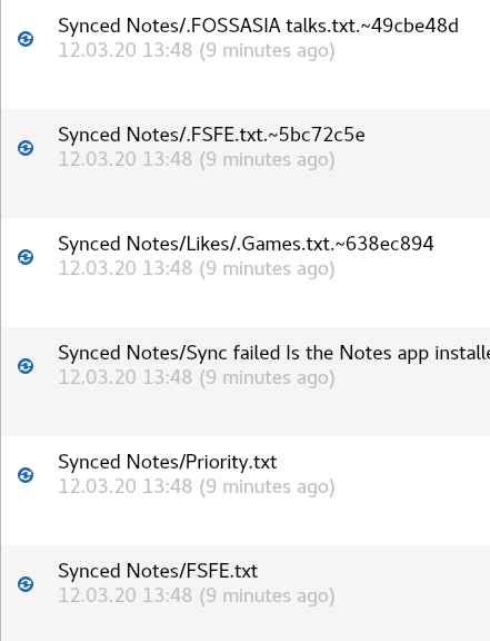 Temp files show up in sync activity log · Issue #1861 · nextcloud/desktop · GitHub