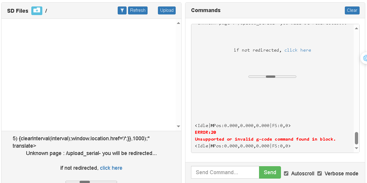 Uploading Gcode File Without Sd Card · Issue 1525 · Bdring Grbl Esp32 · Github