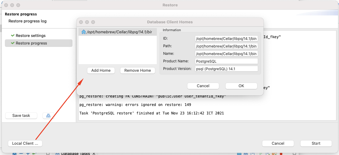 DBeaver 8.0: impossible to specify PostgreSQL client home · Issue #988 · dbeaver/dbeaver · GitHub