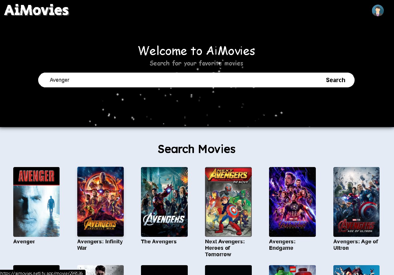 GitHub - ashishingle29/AiMovies: AiMovies is a simple movie application built using React. The ...