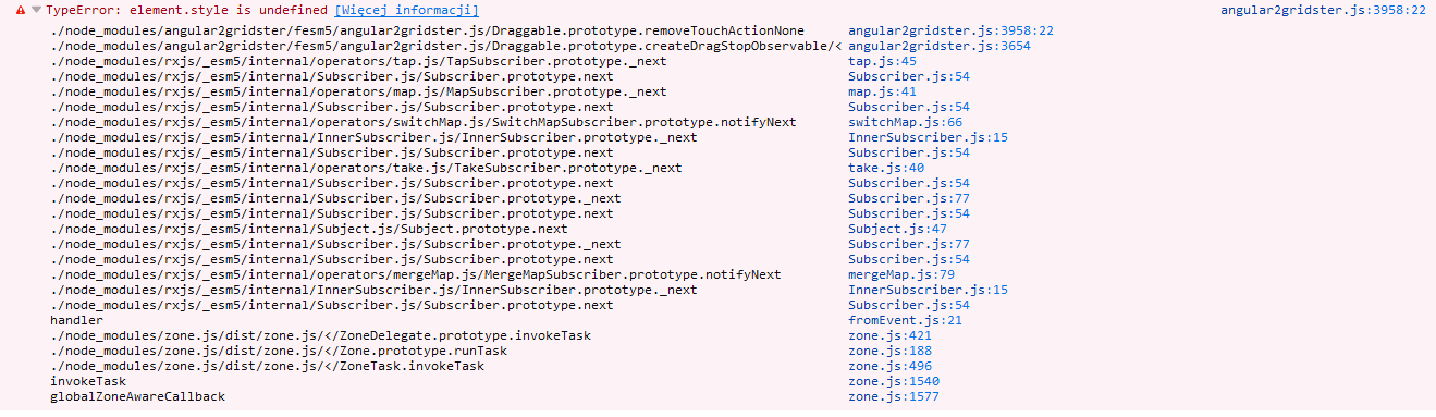 Elementstyle Is Undefined Error While Dragging Widget Outside Browser