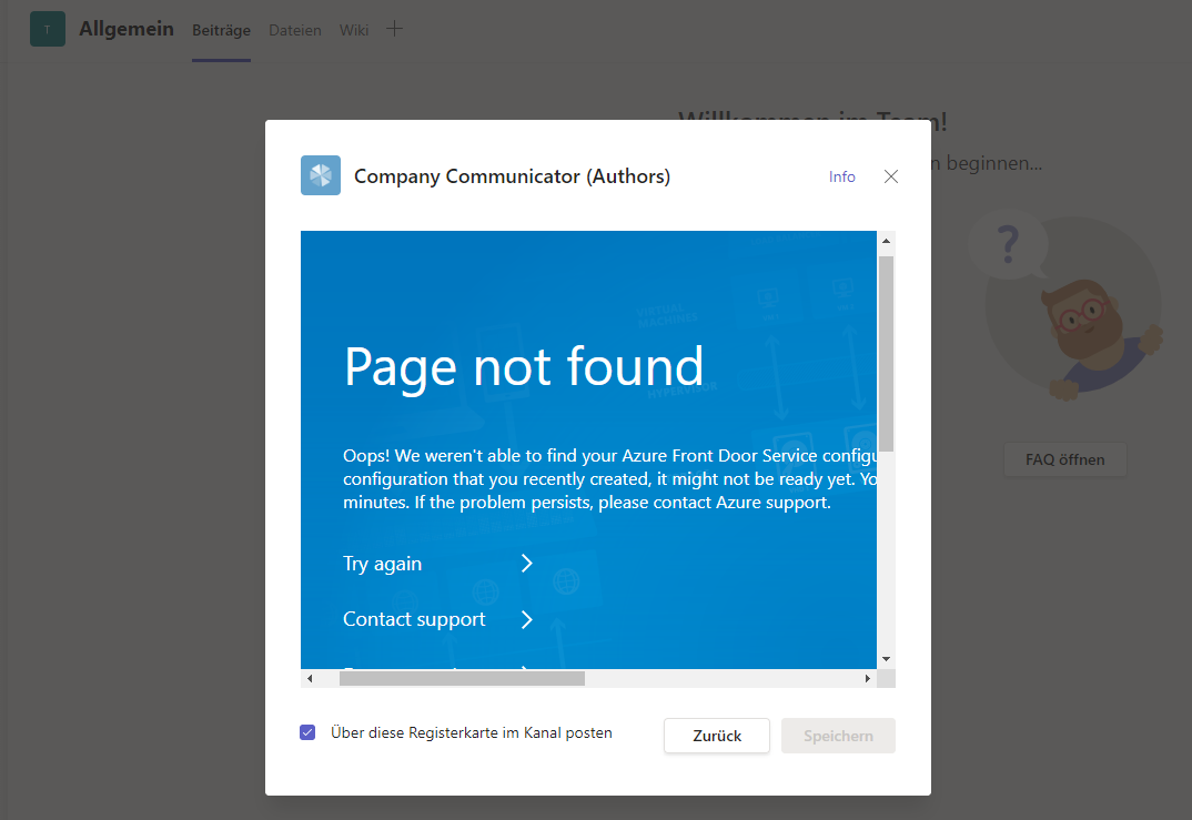 Couldn't find Azure Front Door Service configuration · Issue #794 ...