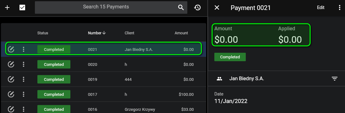 Possible to create any payment without invoice with amount field blank or 0 value. · Issue #7115 ...