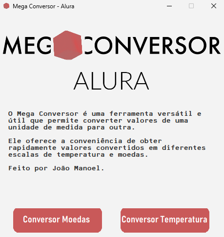 GitHub - Manoelrev/MegaConversor_One_Challegens: Conversor de Moedas e Temperatura, feito para o ...