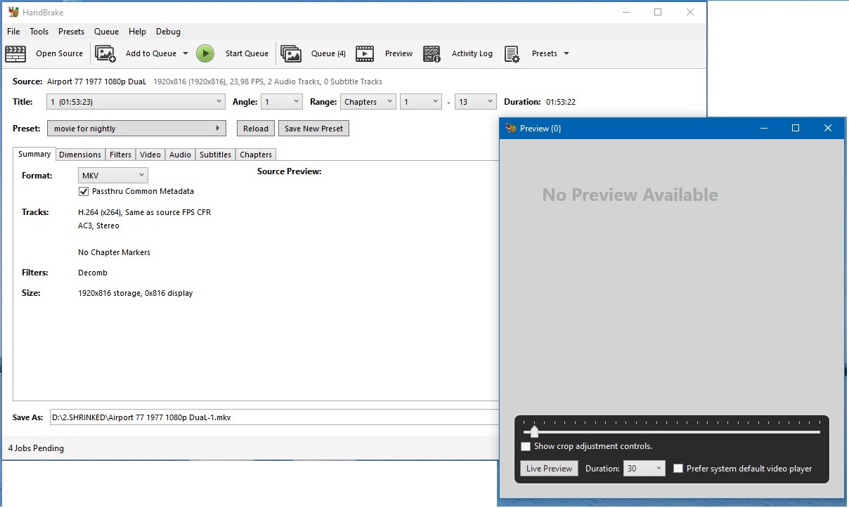 Source Preview Problem - Solved · Issue #3912 · HandBrake/HandBrake · GitHub