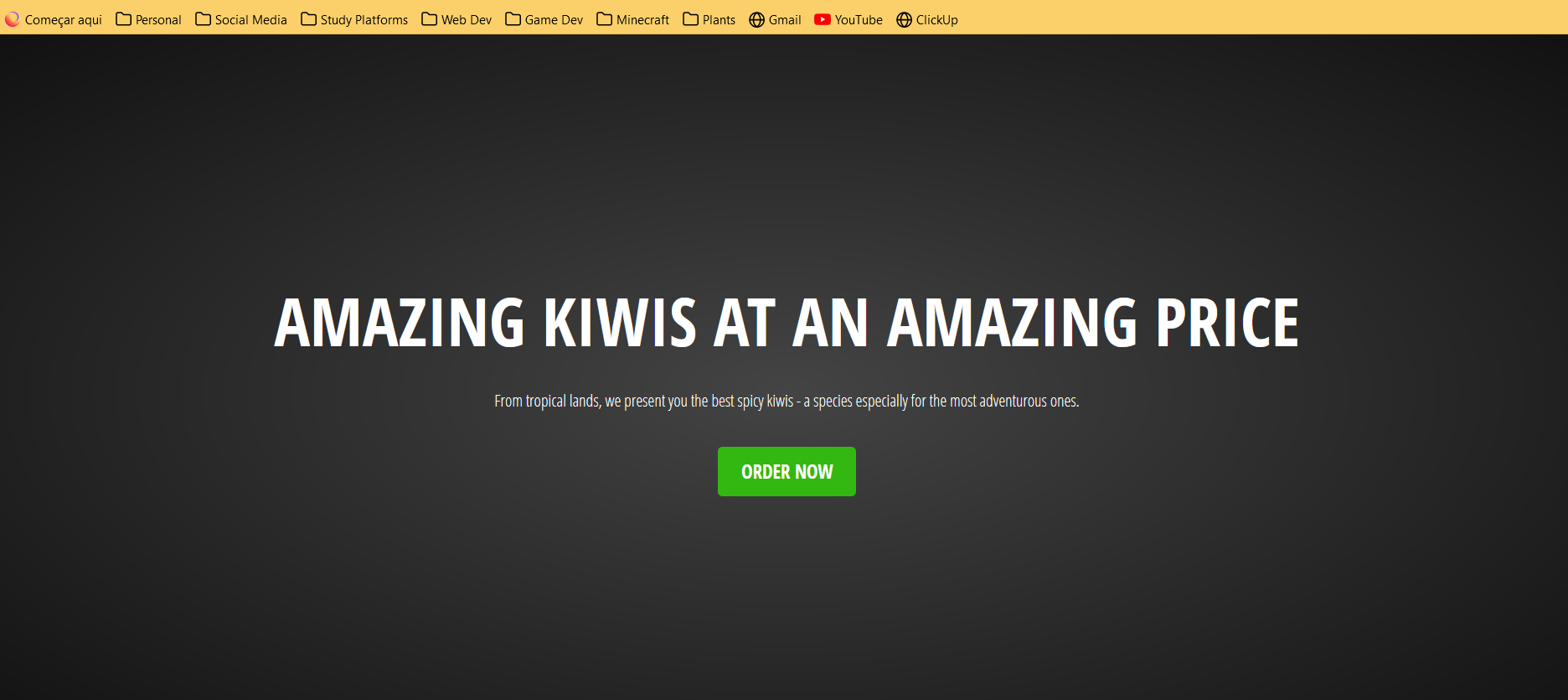 GitHub - mariana-c-ramos/spicy-kiwi-store: My version of Kevin Powell's landing page, using only ...