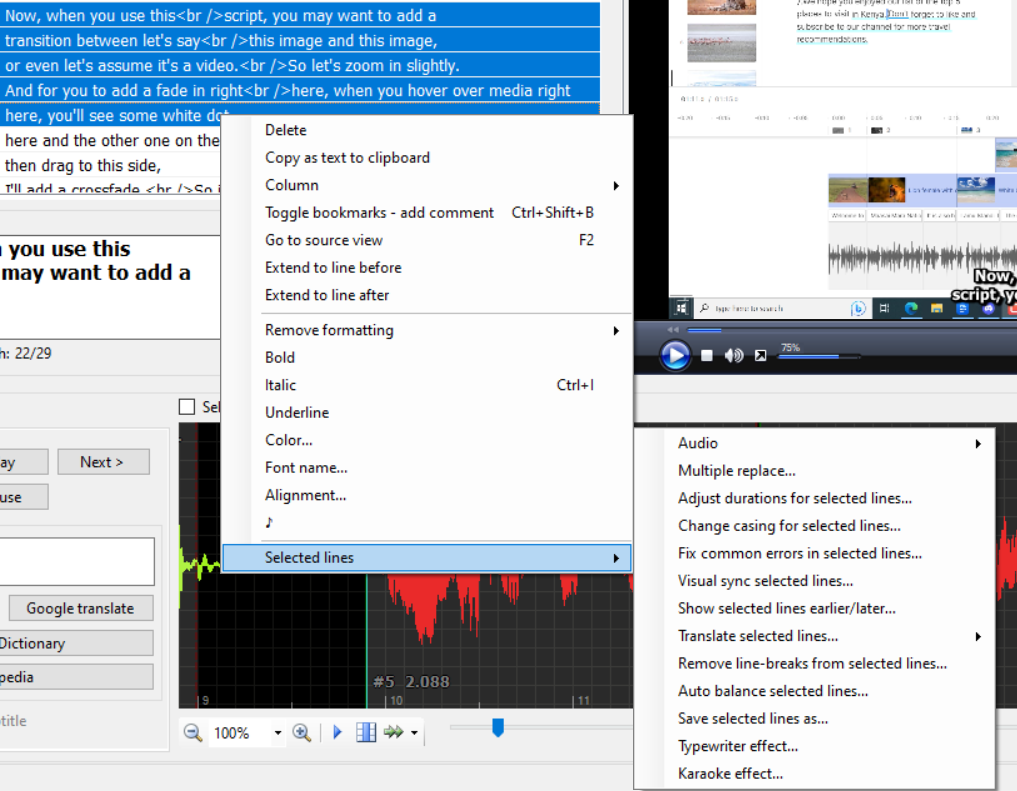 Request: Burn from Selected Lines · Issue #6724 · SubtitleEdit/subtitleedit · GitHub